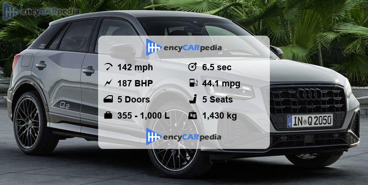 Audi Q2 40 TFSI quattro specs (2021-present), performance, dimensions ...