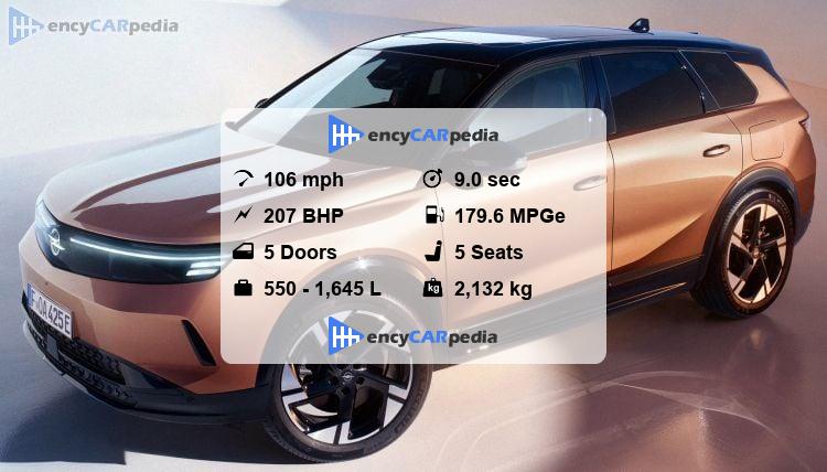Vauxhall Grandland Electric specs (2024-present), performance ...