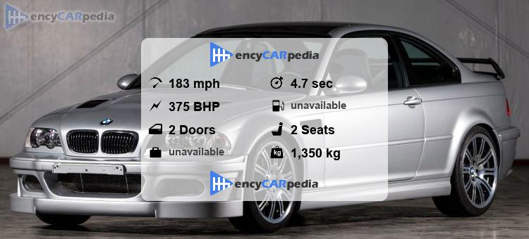 BMW M3 GTR Straßenversion (E46) specs (2001), performance, dimensions ...