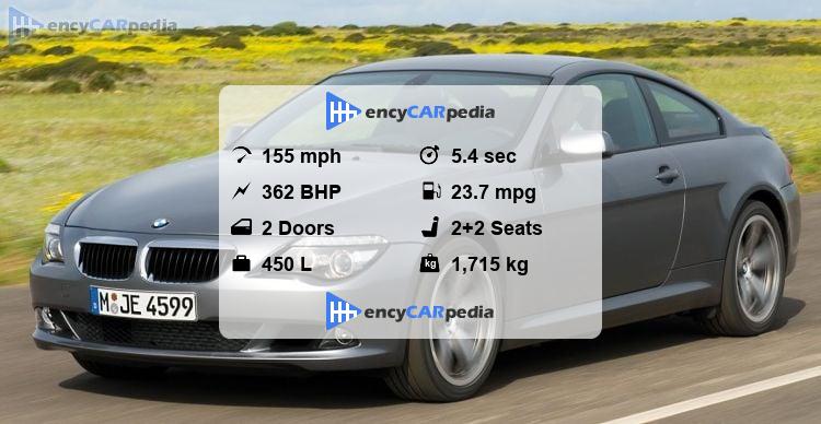 BMW 650i Coupé (E63) specs (2005-2007), performance, dimensions ...