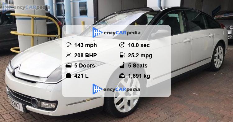 Citroën C6 3.0 V6 specs (2006-2009), performance, dimensions ...