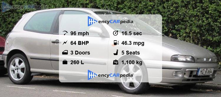 Fiat Bravo 1.9 D S specs (1995-1996), performance, dimensions ...