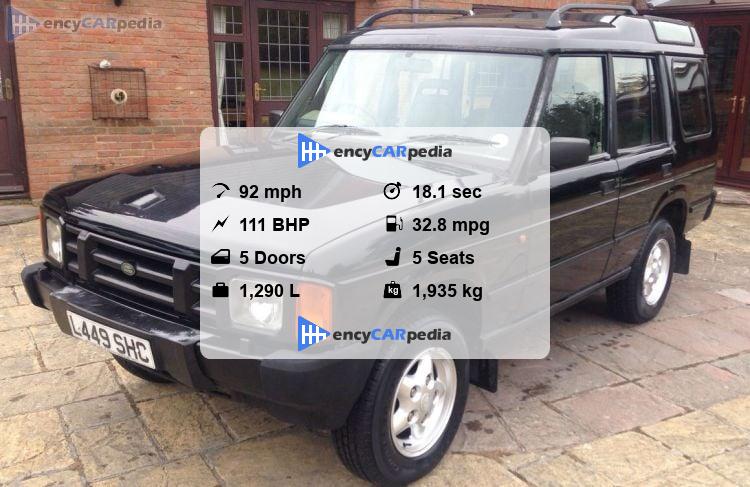 Land Rover Discovery TDi specs (1990-1994), performance, dimensions ...