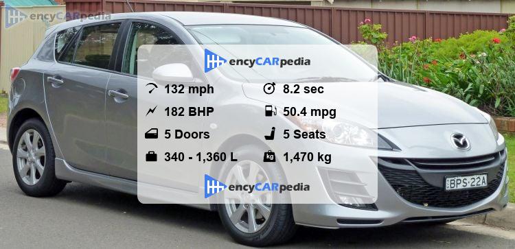 Mazda 3 2.2 MZR-CD 185 (BL) specs (2009-2013), performance, dimensions ...
