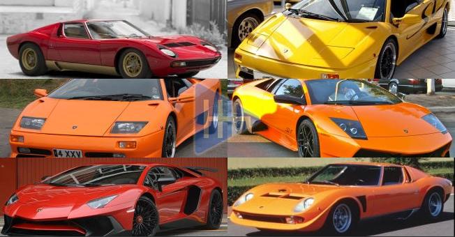 Compare Lamborghini SV Comparison - Miura vs Diablo vs Murciélago vs ...