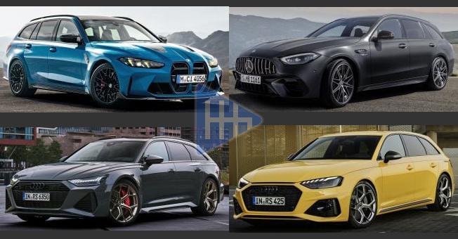 Compare 2025 BMW M3 CS Touring (G81) vs 2022 Mercedes AMG C 63 S E ...