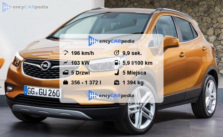Opel Mokka X 1.4 ECOTEC Turbo S/S 140 dane techniczne (2017-2020 ...