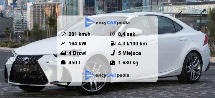 Lexus IS 300h (XE30) dane techniczne (2016-2020), osiągi, wymiary i ...