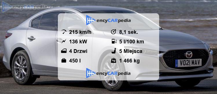 Mazda 3 Saloon e-Skyactiv X dane techniczne (2021-obecnie), osiągi ...