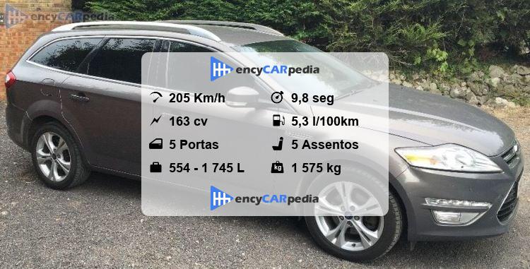 Ford Mondeo Station 2.0 TDCi 163 Ficha Técnica (2010-2014), desempenho ...