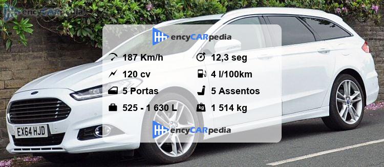Ford Mondeo Station 1.5 TDCi 120 Ficha Técnica (2015-2018), desempenho ...