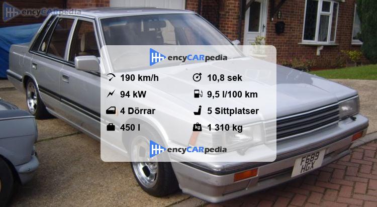 Nissan Laurel 2.4 E (C32) specifikationer (1986-1987), prestanda ...