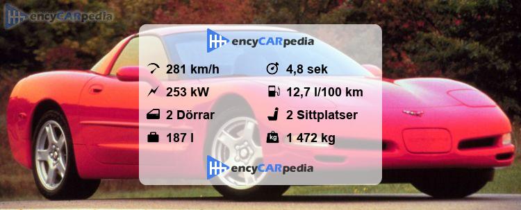 Chevrolet Corvette (C5) specifikationer (1997-2002), prestanda, kaross ...