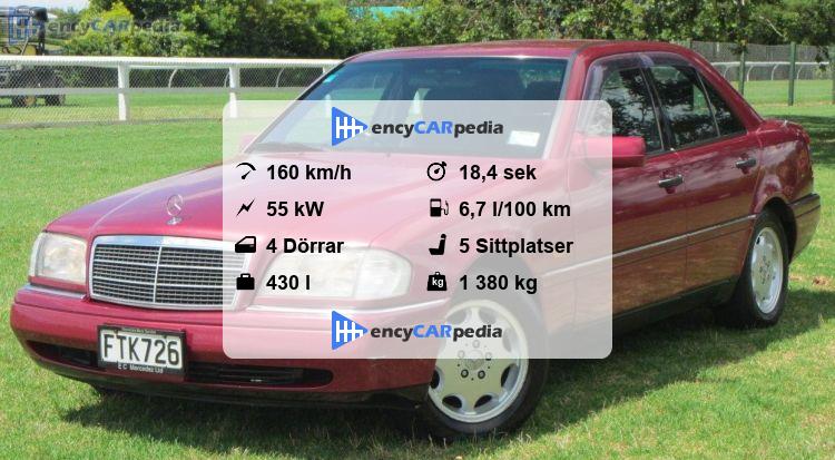 Mercedes C 200 Diesel (W202) specifikationer (1993-1996), prestanda ...