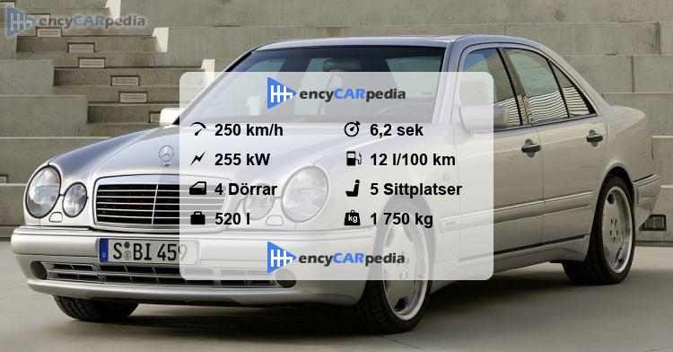 Mercedes E 50 AMG (W210) specifikationer (1996-1997), prestanda, kaross ...