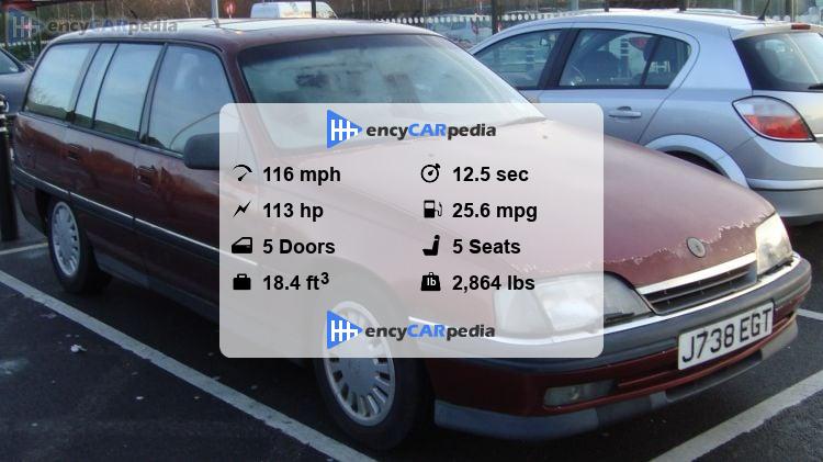 Opel Omega Caravan 2.0i specs (1991-1994): performance, dimensions ...