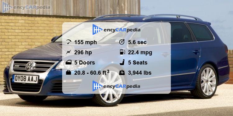 Volkswagen Passat Variant R36 V6 FSI 4Motion (B6) specs (2008-2011 ...