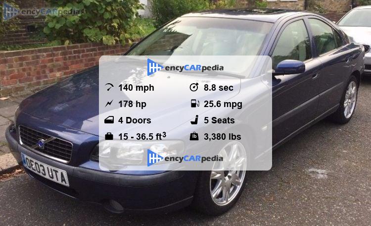 Volvo S60 2.0T specs (2001-2009): performance, dimensions & technical ...
