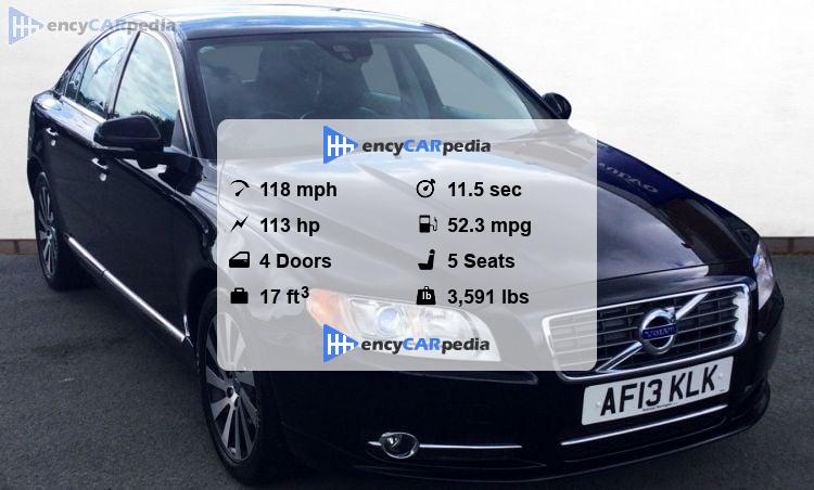 Volvo S80 D2 specs (2012-2015): performance, dimensions & technical ...
