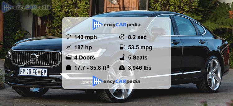 Volvo S90 D4 specs (2016-2024): performance, dimensions & technical ...