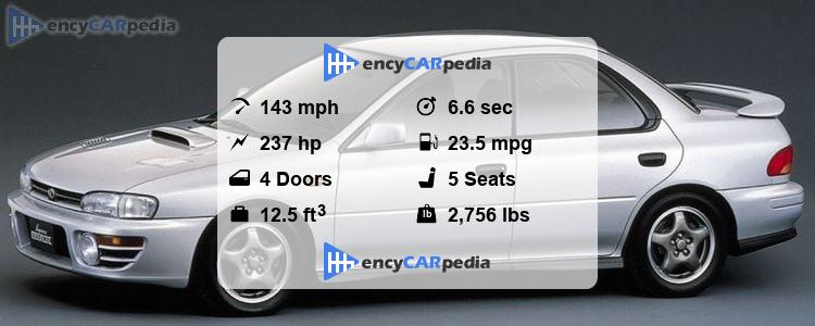 Subaru Impreza WRX (GC8B) specs (1993-1994): performance, dimensions ...