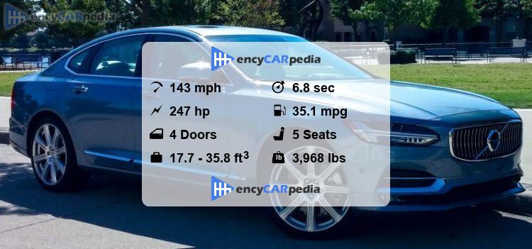 Volvo S90 T5 specs (2017-present): performance, dimensions & technical ...