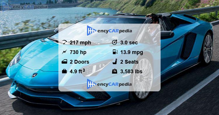 Lamborghini Aventador S Roadster specs (2017-2021): performance ...