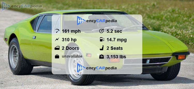 De Tomaso Pantera specs (1971-1972): performance, dimensions ...