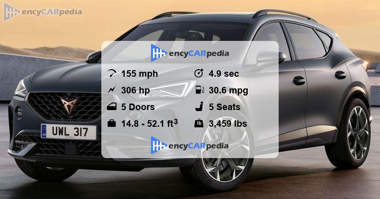 CUPRA Formentor VZ 2.0 TSI 4Drive 310 specs (2020-2024): performance ...