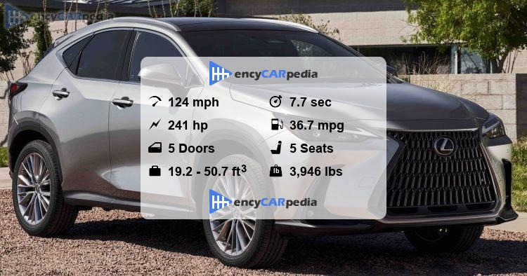 Lexus NX 350h specs (2022-present): performance, dimensions & technical ...