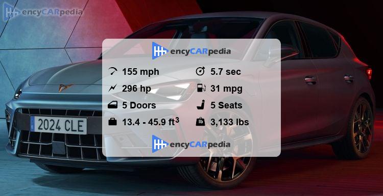 SEAT Cupra Leon 2.0 TSI 300 specs (2024-2025): performance, dimensions ...