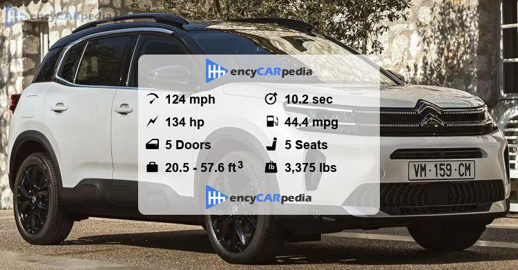 Citroën C5 Aircross Hybrid 136 specs (2024-2025): performance ...