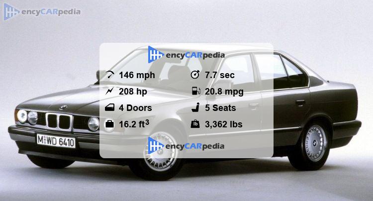 BMW 535i (E34) specs (1988-1992): performance, dimensions & technical ...