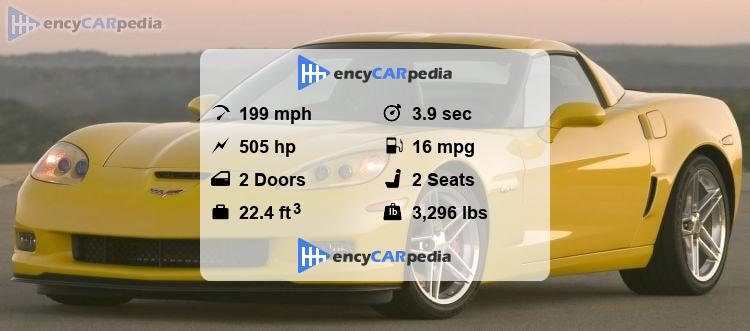 Chevrolet Corvette Z06 (C6) specs (2006-2008): performance, dimensions ...
