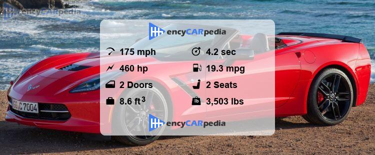 Chevrolet Corvette Stingray Cabriolet 6.2 V8 (C7) specs (2015-2019 ...
