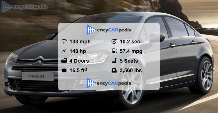 Citroën C5 BlueHDi 150 specs (2015-2017): performance, dimensions ...