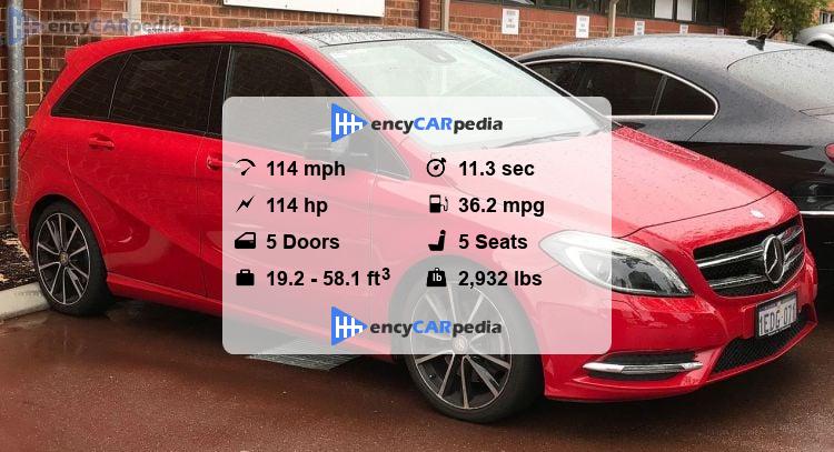 Mercedes B 180 BlueEFFICIENCY (W245) specs (2009-2010): performance ...