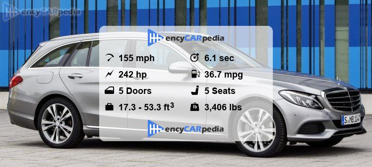 Mercedes C 300 Wagon (S205) specs (2015-2018): performance, dimensions ...