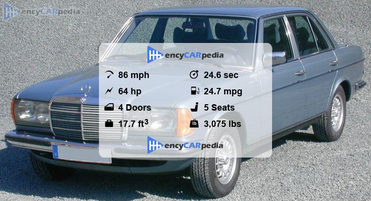 Mercedes 240 D (W123) specs (1976-1978): performance, dimensions ...