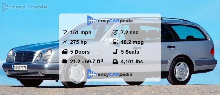 Mercedes E 430 Wagon 4MATIC (S210) specs (1999-2003): performance ...