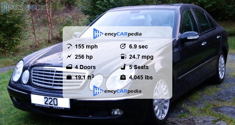 Mercedes E 400 CDI (W211) specs (2003-2005): performance, dimensions ...