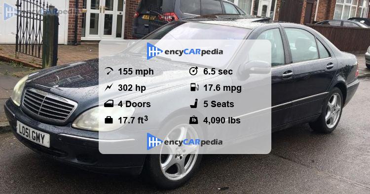 Mercedes S 500 LWB (V220) specs (1999-2005): performance, dimensions ...